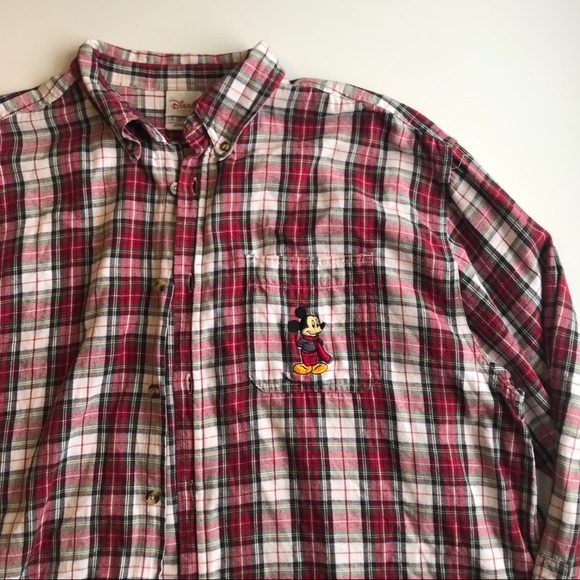 Disney | Tops | Disney Mickey Flannel L | Poshmark